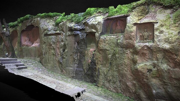 ArtStation - Gem Mountain Cliff Statues