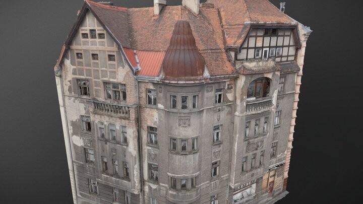 ArtStation - Corner villa ruin