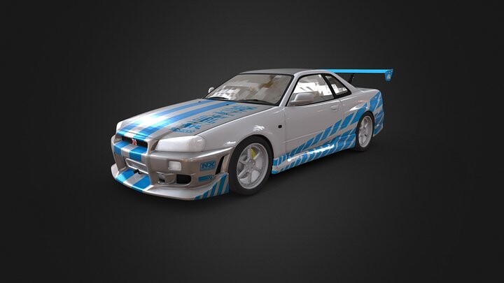 ArtStation - Nissan GTR (Fast and Furious)