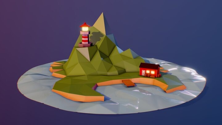 ArtStation - LowPoly Island