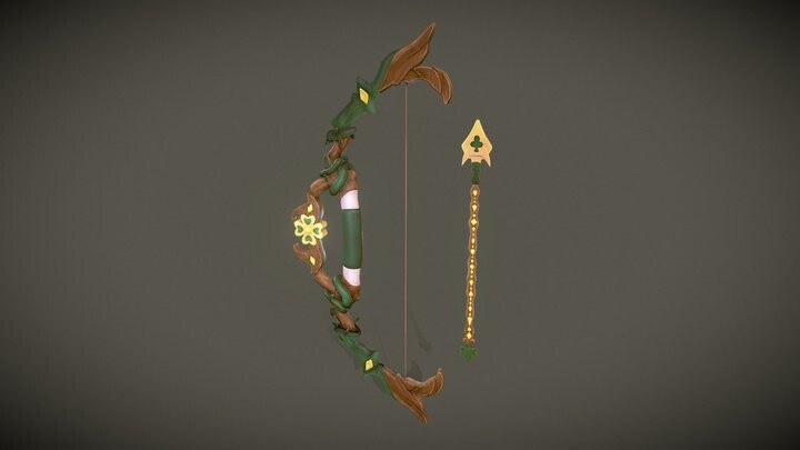 ArtStation - Fantasy Bow and Arrow