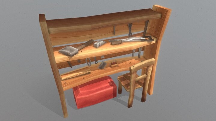 ArtStation - Workshop Low Poly Hand Painted