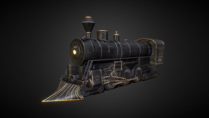 ArtStation - Steam Engine 3D Model - Digital Art