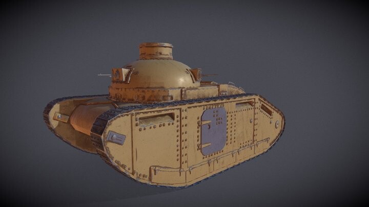ArtStation - Vickers no.1 tank