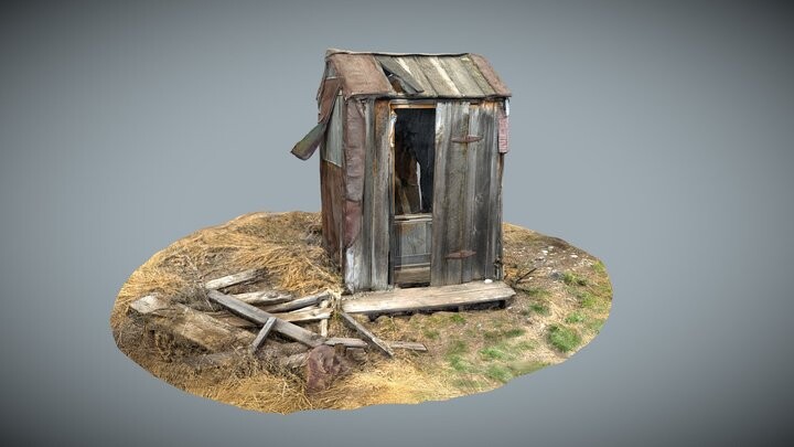 ArtStation - Decrepit Outhouse