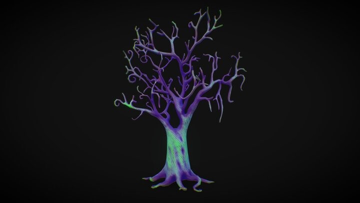 ArtStation - Spooky Tree Low Poly