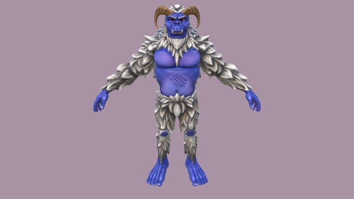 ArtStation - Yeti Monster for video game Savage