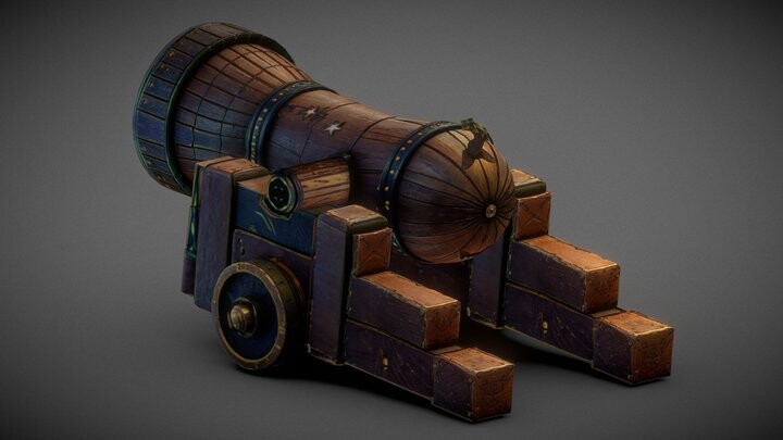 ArtStation - Stylized Cannon