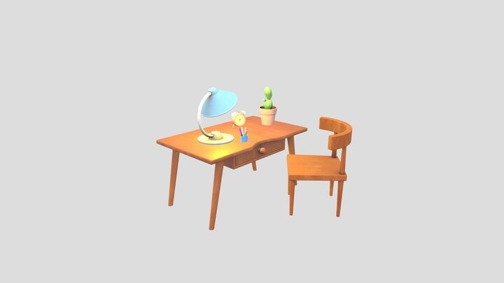 ArtStation - study table modeling
