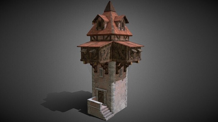 ArtStation - Medieval Watchtower