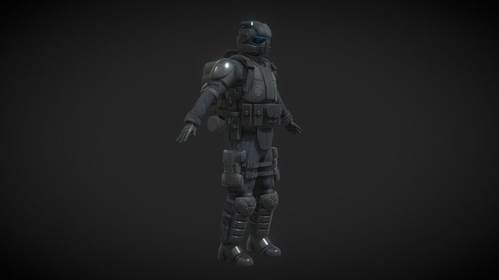 ArtStation - Generic Sci-fi "Omega" Armored Trooper