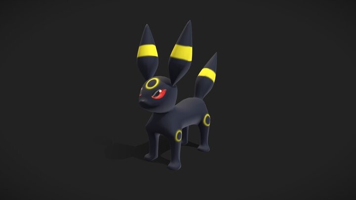 ArtStation - ANIMATED AND TEXTURED POKÉMON UMBREON