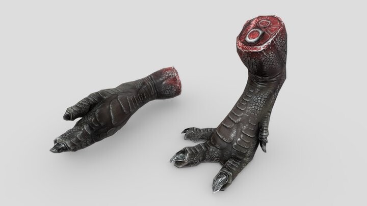 ArtStation - Dragon or Dinosaur Leg Prop