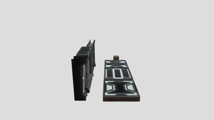 ArtStation - Scifi Modular Asset Pack - High Poly Texturing Practice