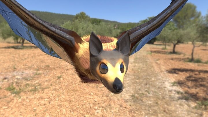 ArtStation - Spectacled Flying Fox Mega Bat