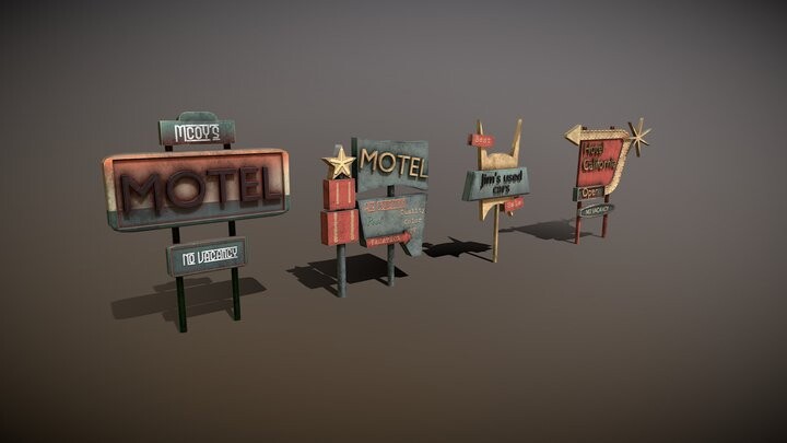 ArtStation - Post apo Signs 11