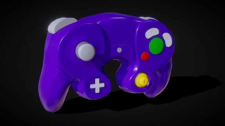 ArtStation - Video Game Controller (Game Cube)