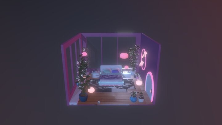 ArtStation - Neon Rooms