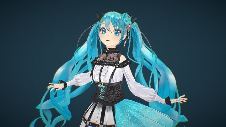 ArtStation - Rose Cage Hatsune Miku