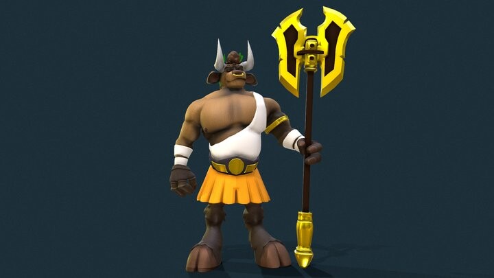 ArtStation - Character: Minotaur Warrior