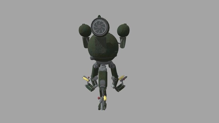 ArtStation - Fallout 76 robot 3D model
