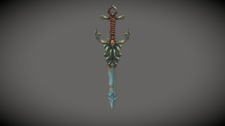 ArtStation - Hand-painted weapon props