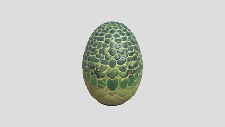 ArtStation - Green Shell Egg by Tripo