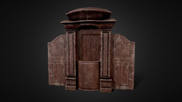 ArtStation - Confessional lowpoly