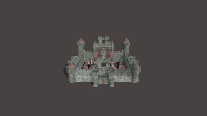 ArtStation - Castle building modeling