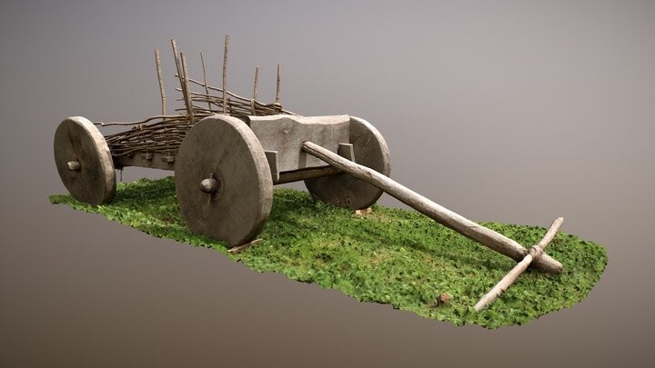 ArtStation - Reconstruction of a Late Stone Age Cart
