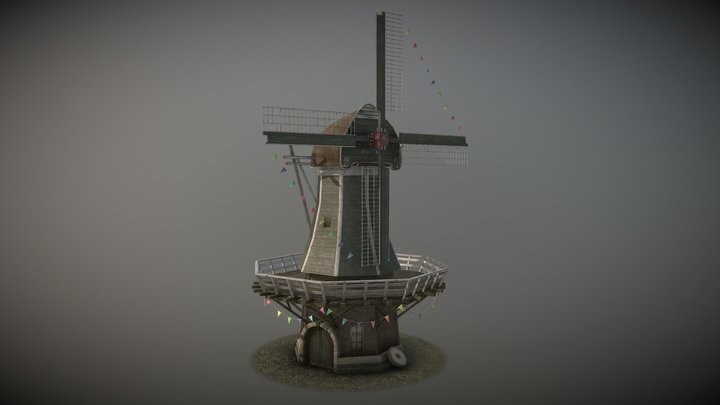 ArtStation - Dutch Windmill