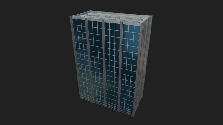ArtStation - Modern Rectangle Skyscraper