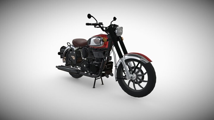 ArtStation - Royal Enfield Classic 350 Red (2023)