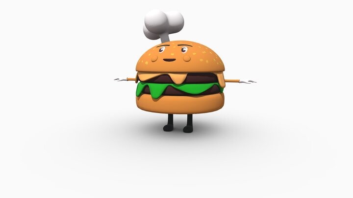 Suraj Mishra - Cartoon Character - Burger Man
