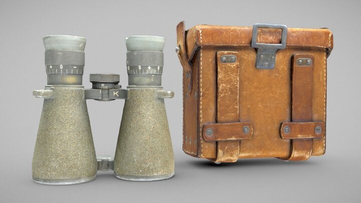 ArtStation - Photogrammetry: Carl Zeiss Jena Fernglas 08 Binoculars