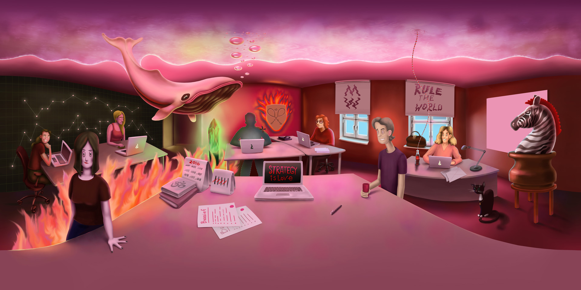 ArtStation - 360 degrees illustration