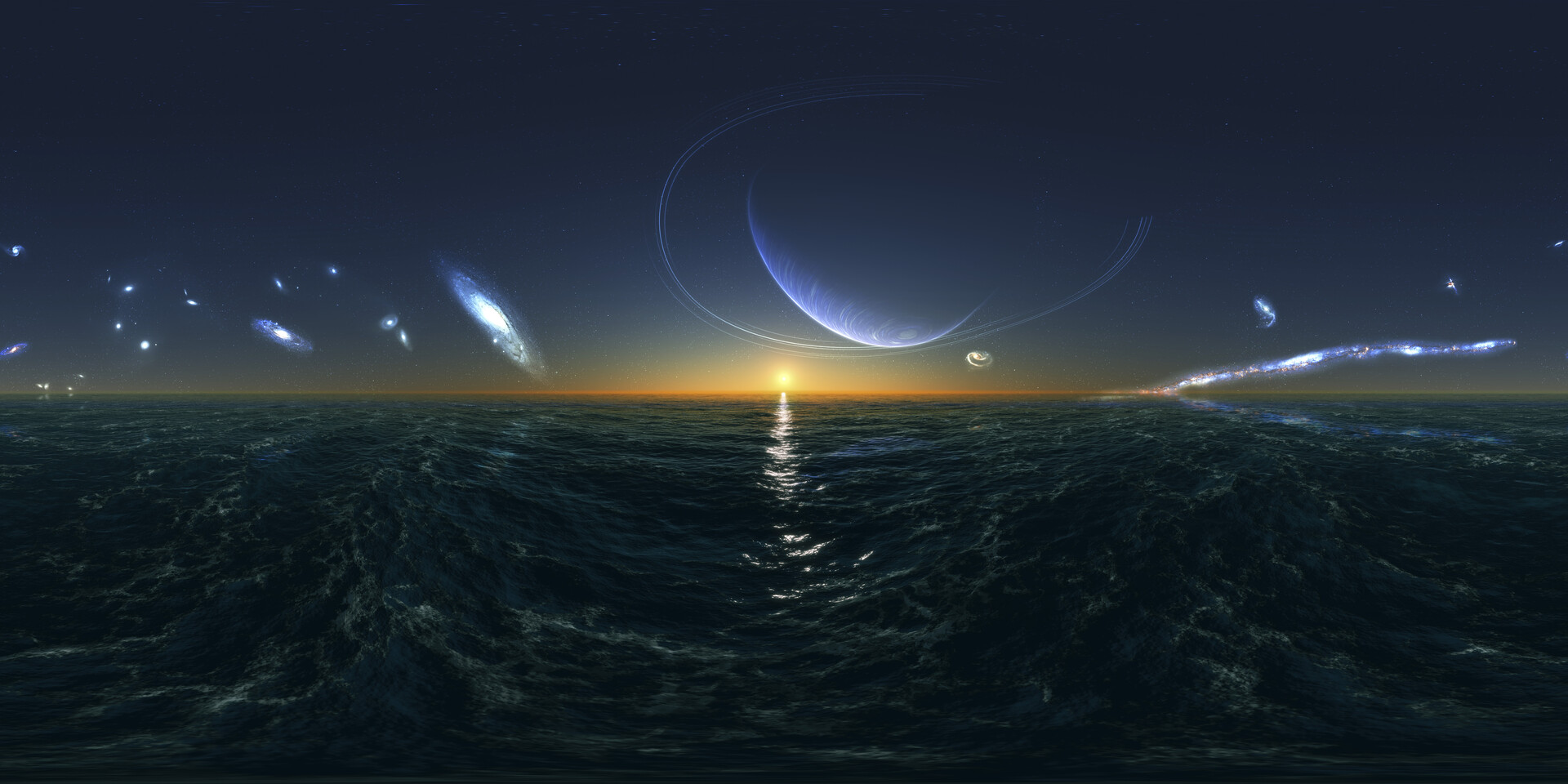 ArtStation - Galaxy Cluster HDRI