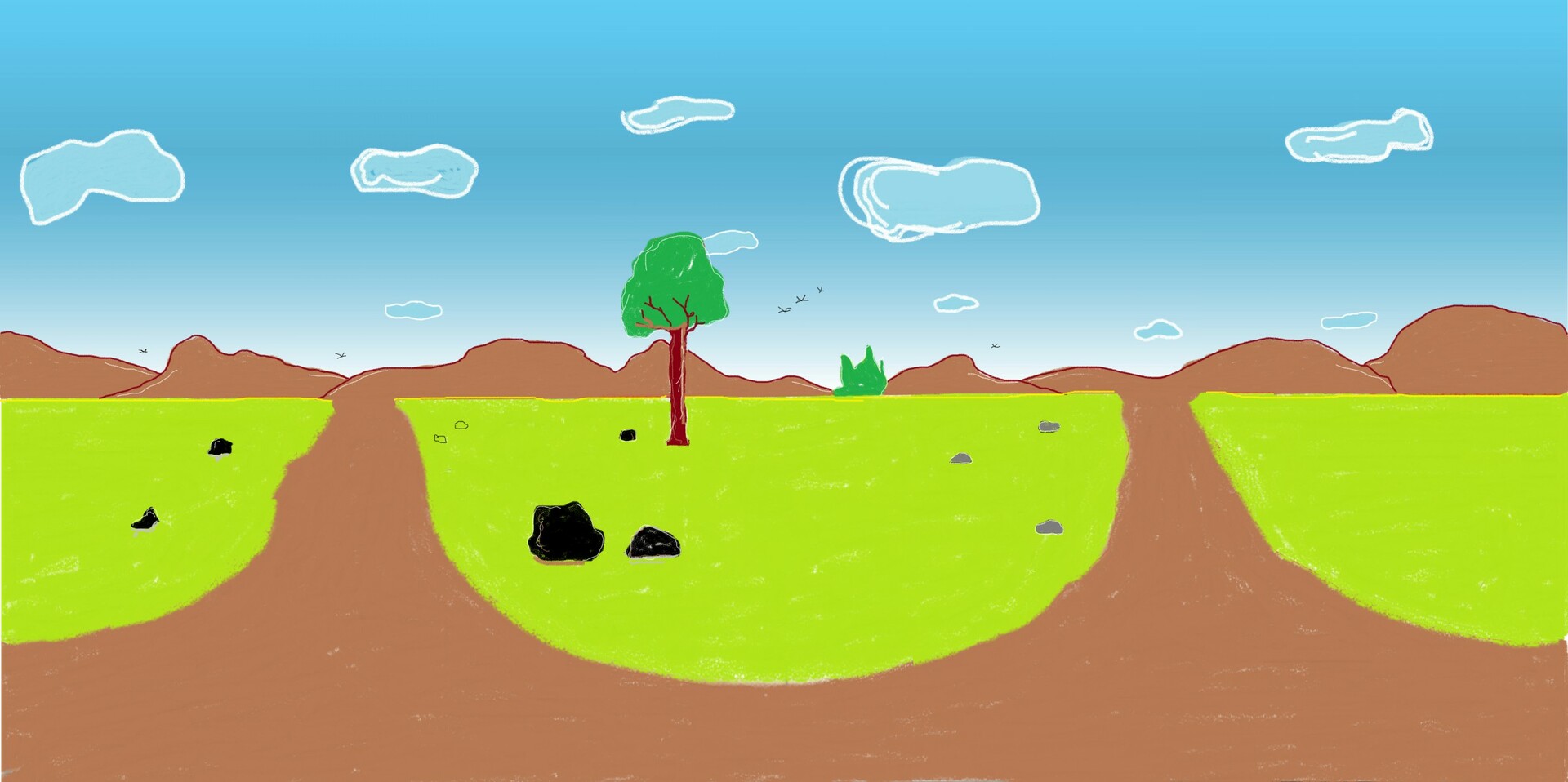 ArtStation - 360 panorama drawing