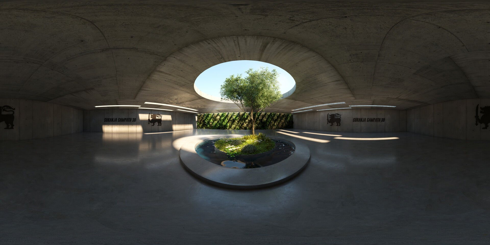 ArtStation - Archviz Green Concept Rendering V-ray 360 Panorama ...