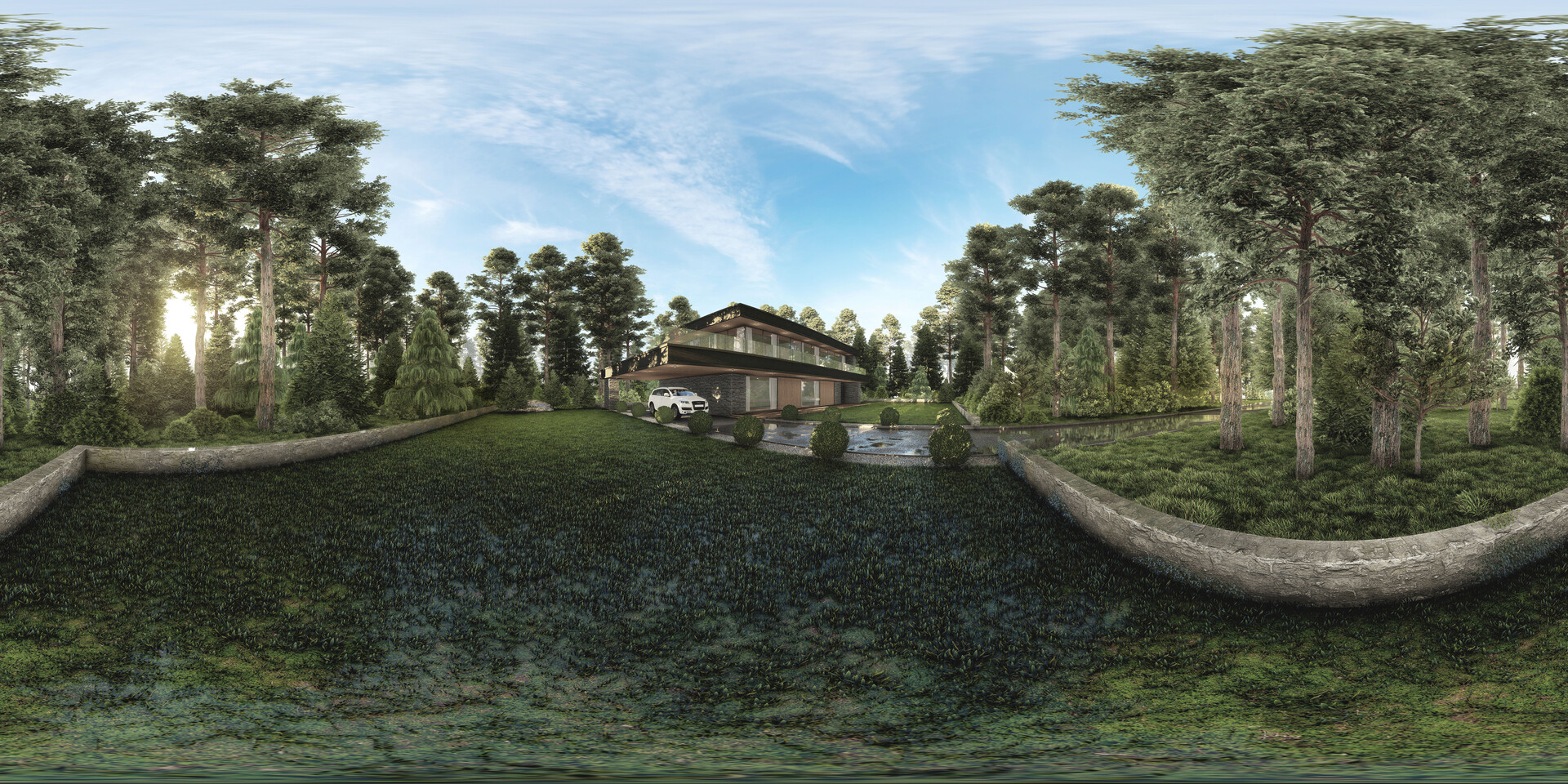 ArtStation - Forest Modern Villa