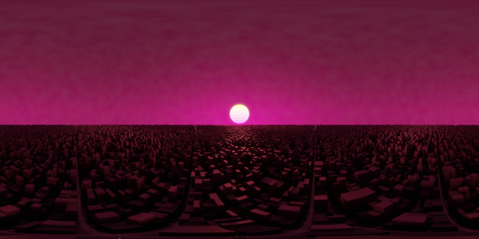 ArtStation - Outrun/Retrowave Skybox for an Experimental Rhythm Game