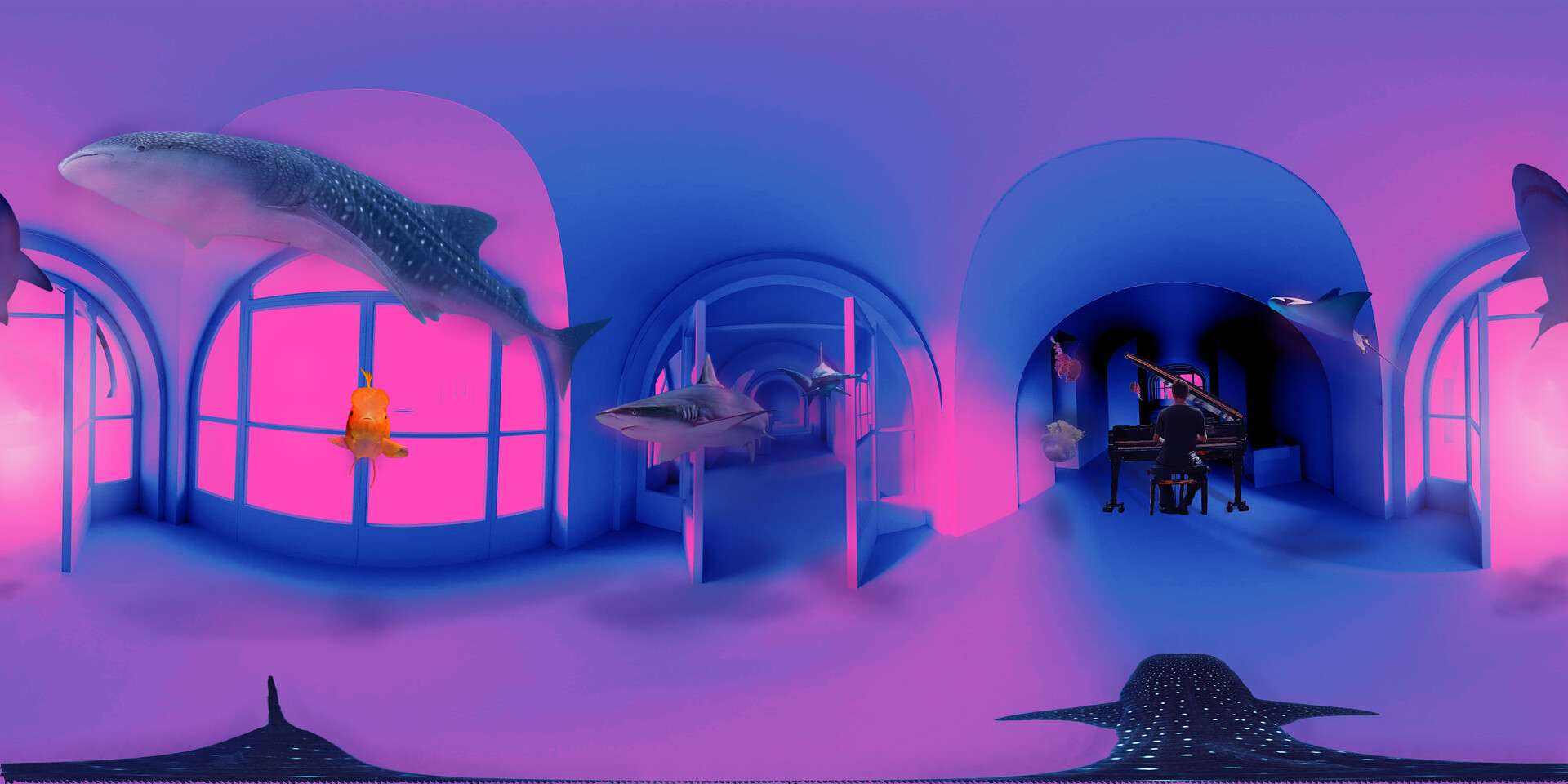 ArtStation - 360° inside the sea_unreal_collage