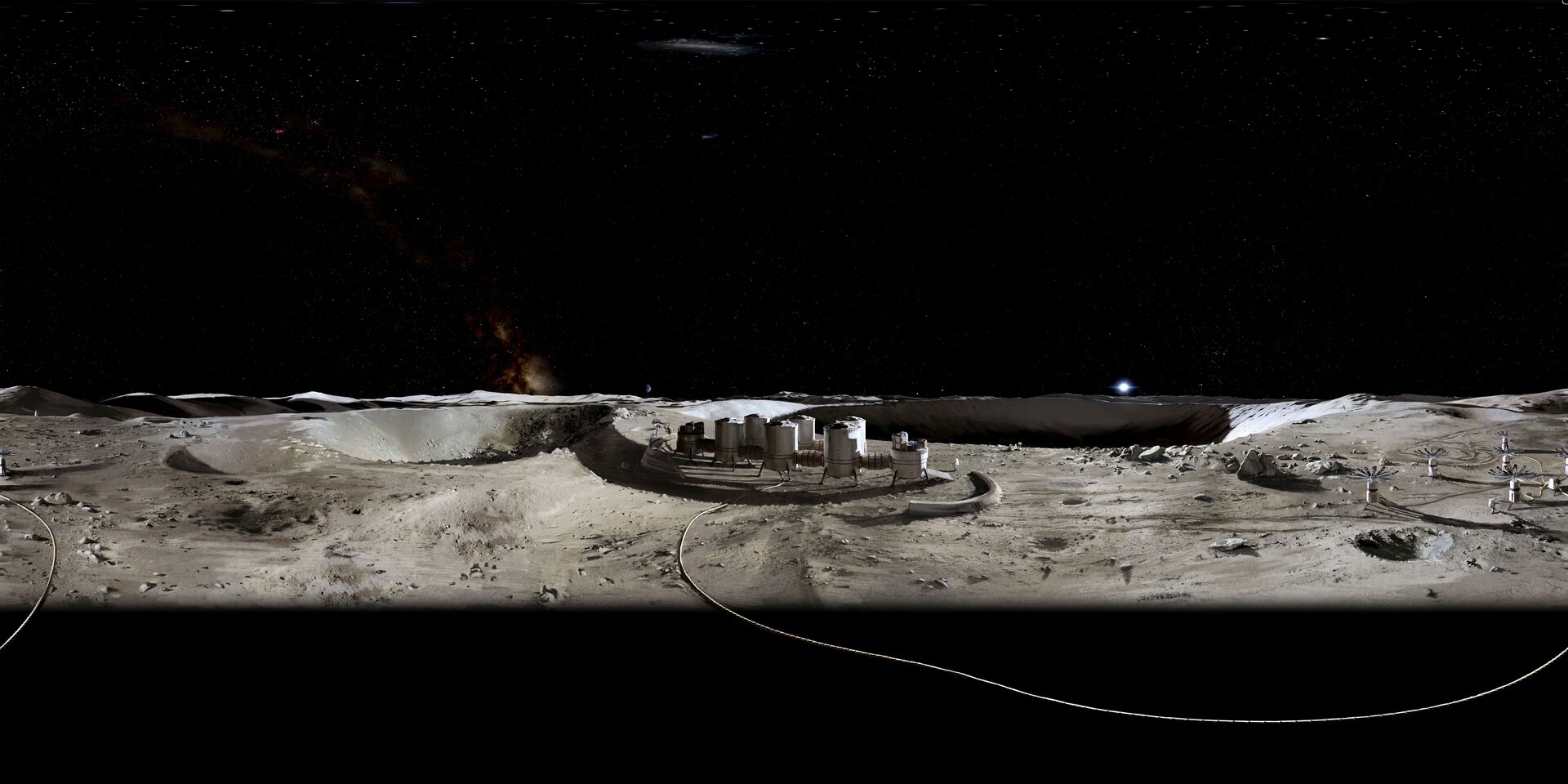 ArtStation - Moon habitat - 360°