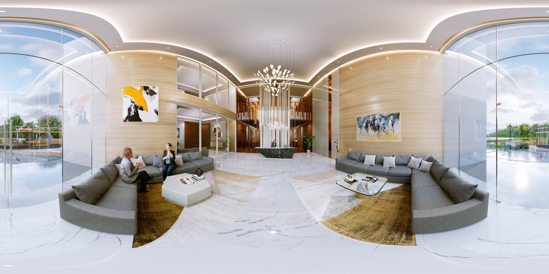 ArtStation - Reception lobby area