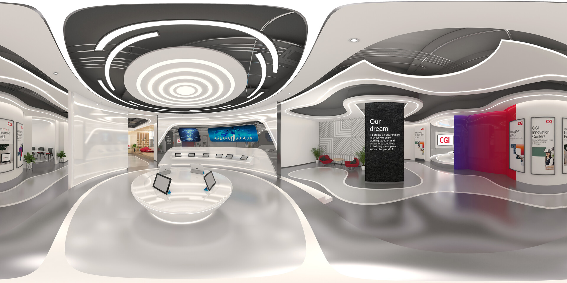 ArtStation - Futuristic Exhibition Hall