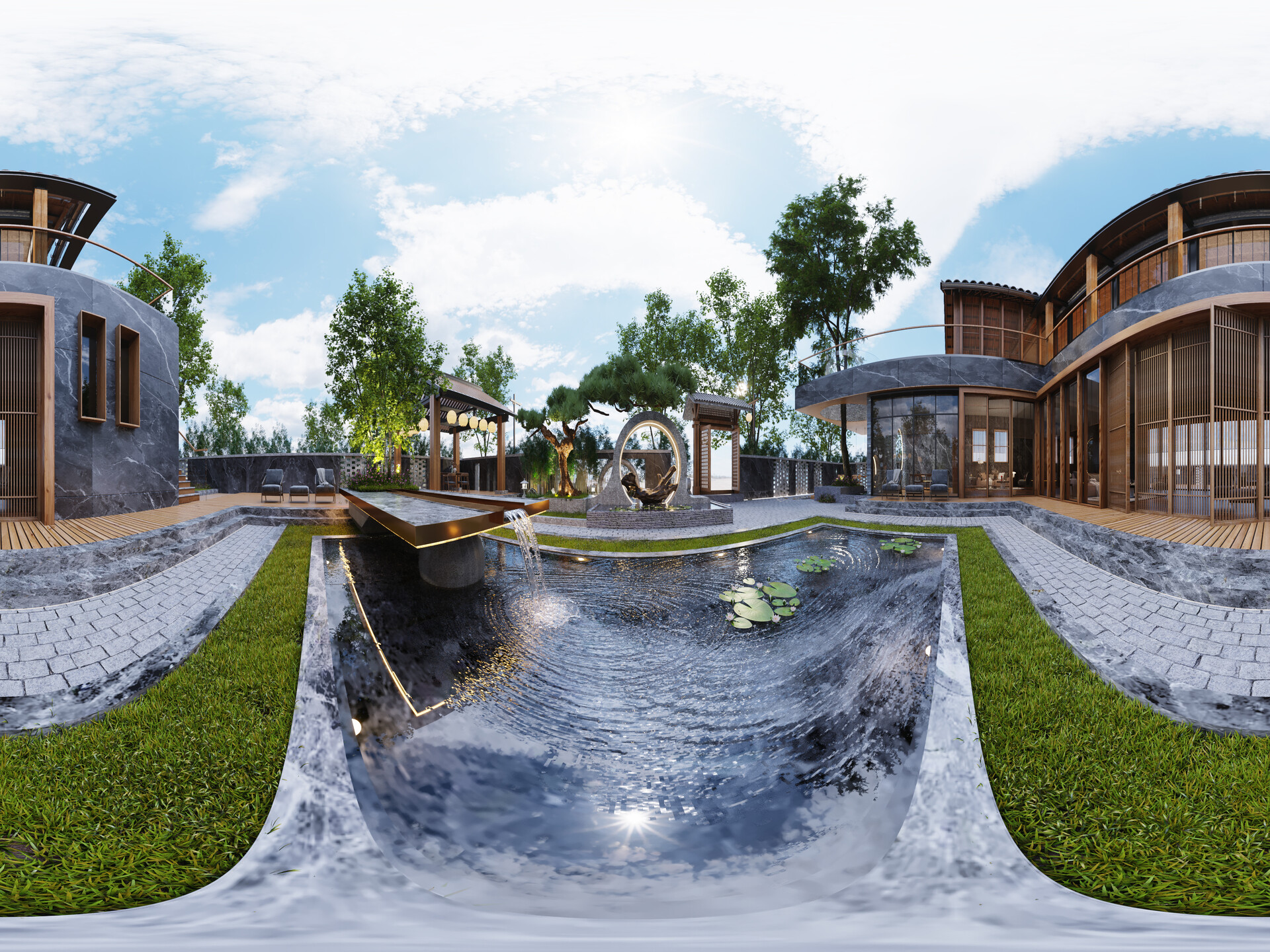 ArtStation - 360° Virtual Tour of a Luxurious Villa with Farmhouse Amenities