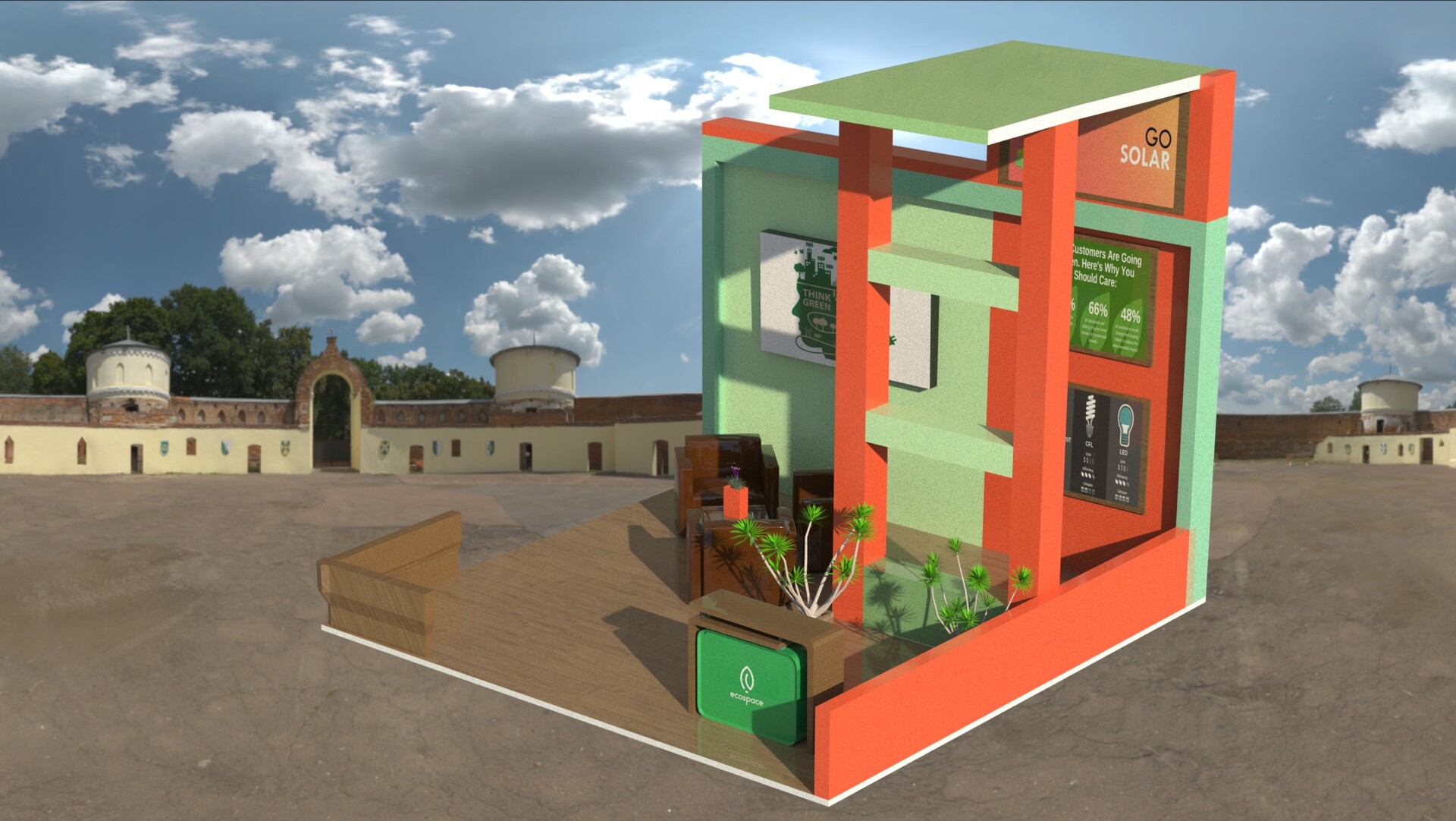 ArtStation - 3D Conceptual Stall Design