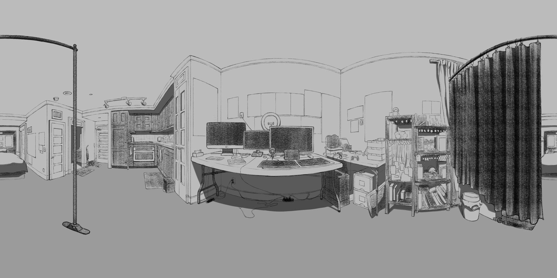 ArtStation - Spherical Panorama of my place