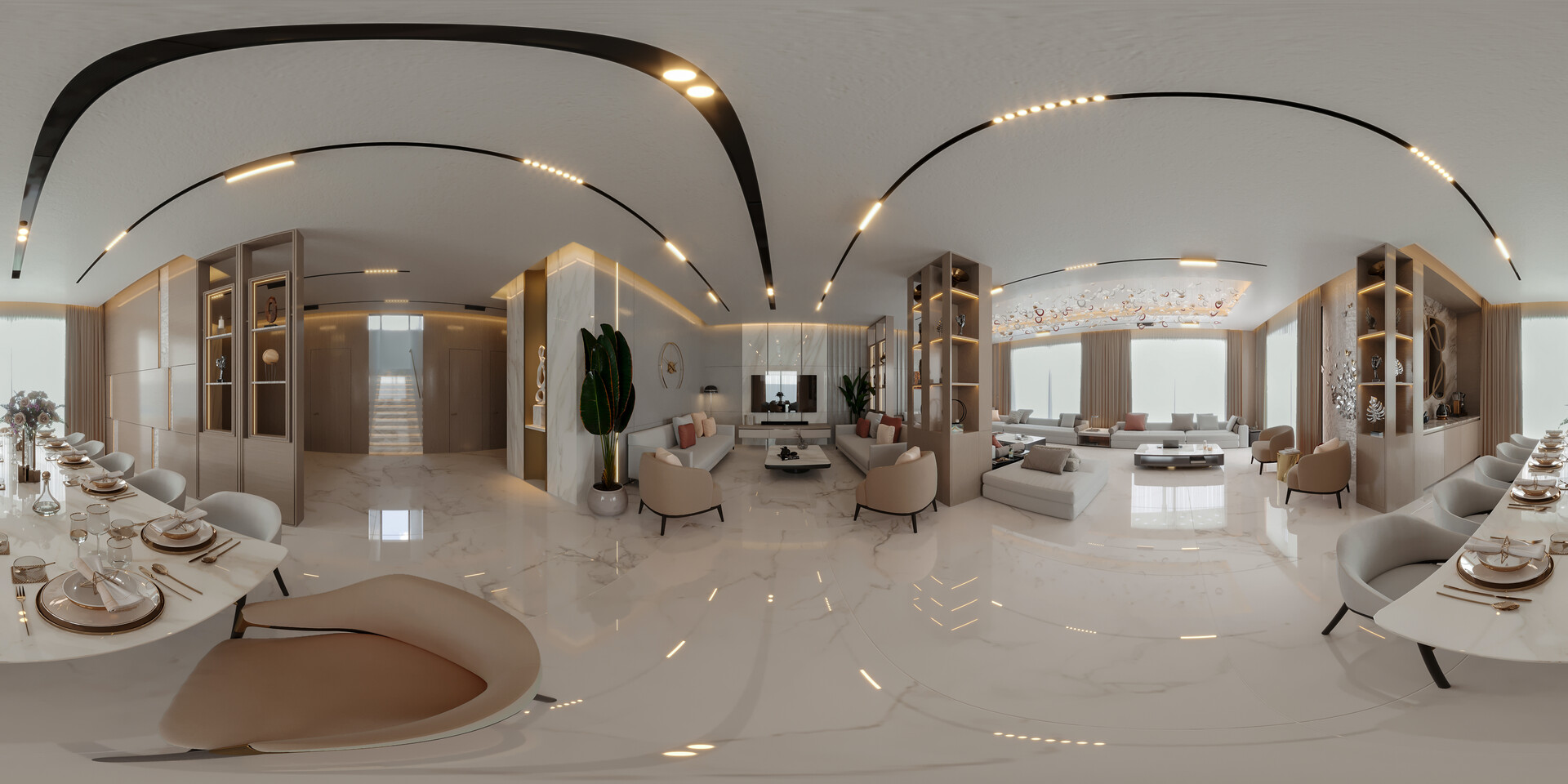 ArtStation - Living area (Mrs.UM SHAHIR)