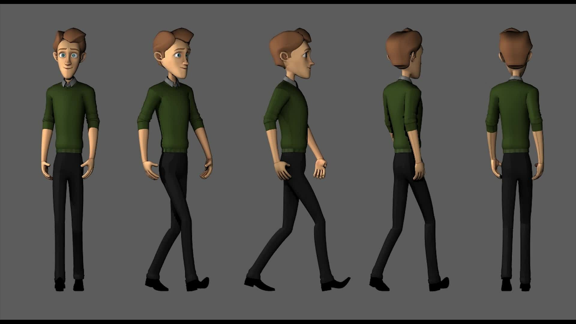 ArtStation - Male Walk Cycle